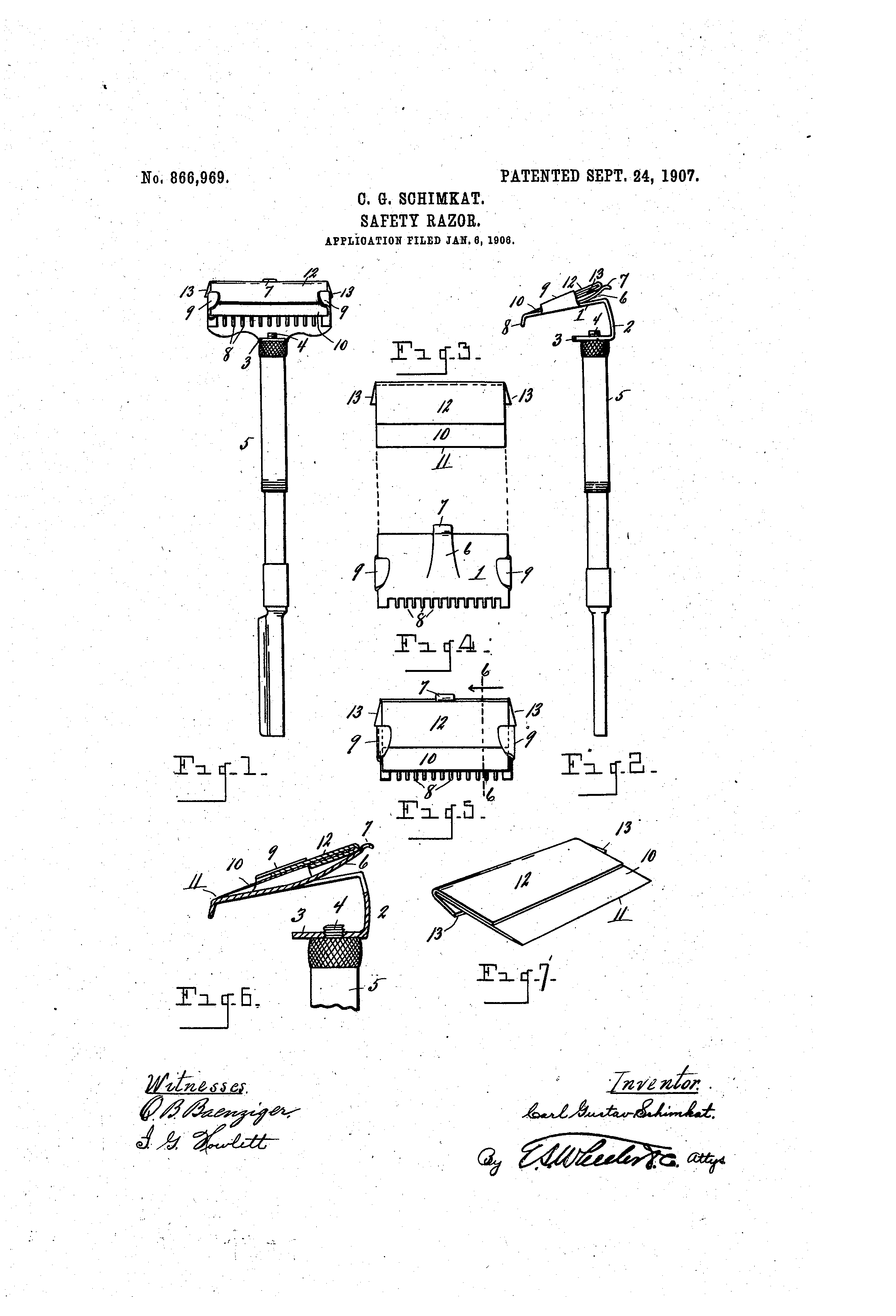 Diamond Edge razor - patent and brief history - Wegian WetshavingWegian ...