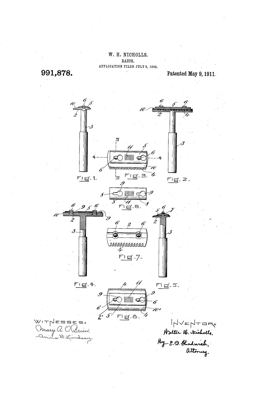 Walter H Nicholls' two piece safety razor - Wegian WetshavingWegian ...