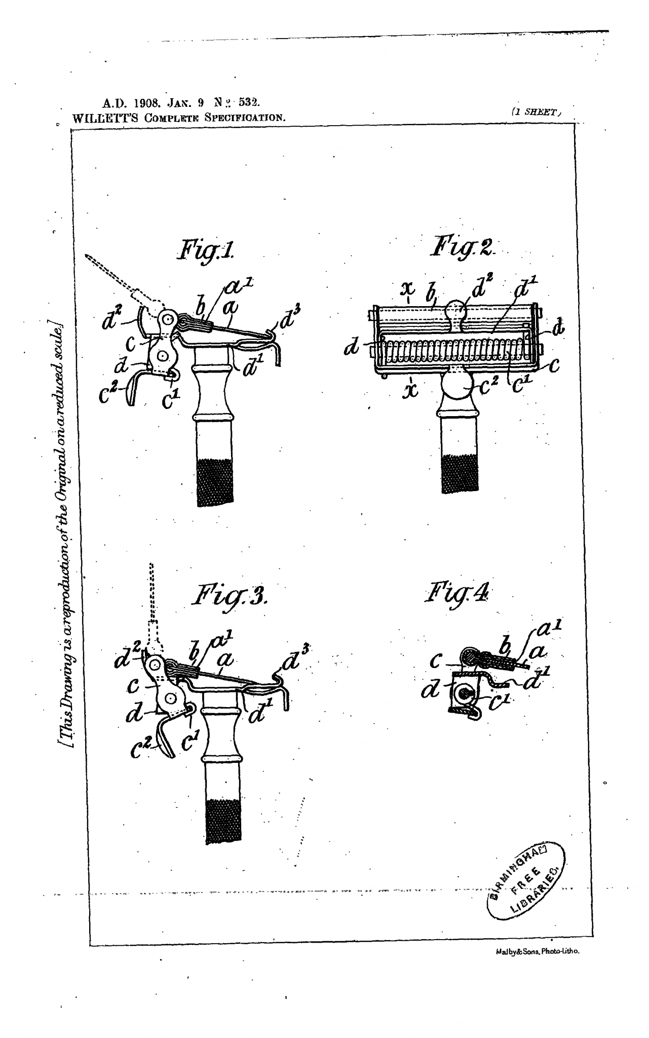 Patent for the Clemak safety razor - Wegian WetshavingWegian Wetshaving