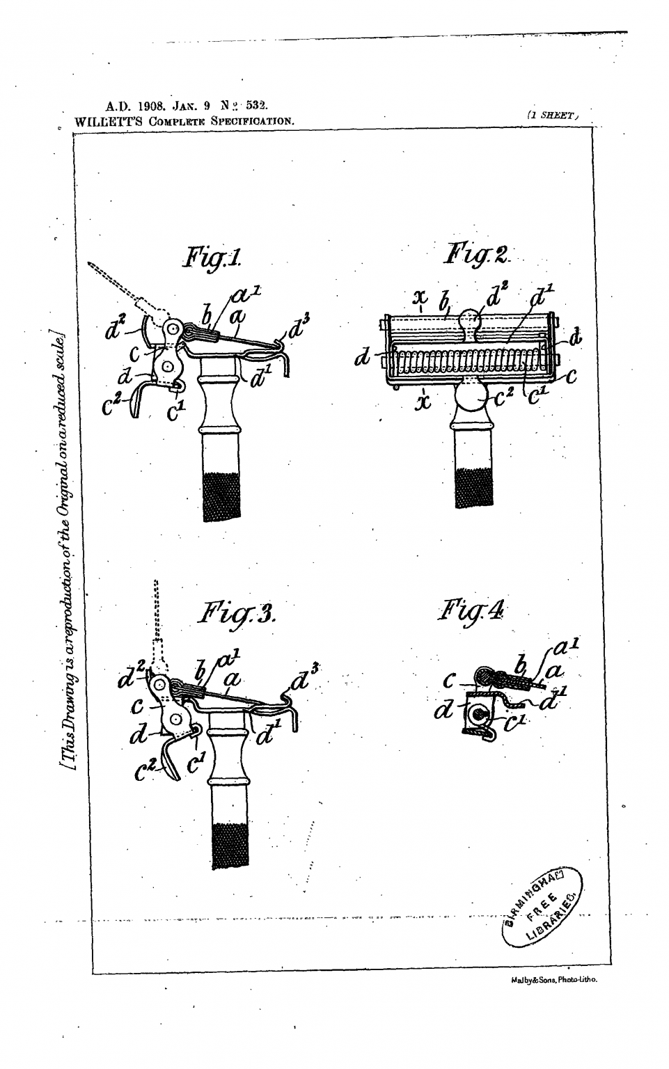 Patent for the Clemak safety razor - Wegian WetshavingWegian Wetshaving