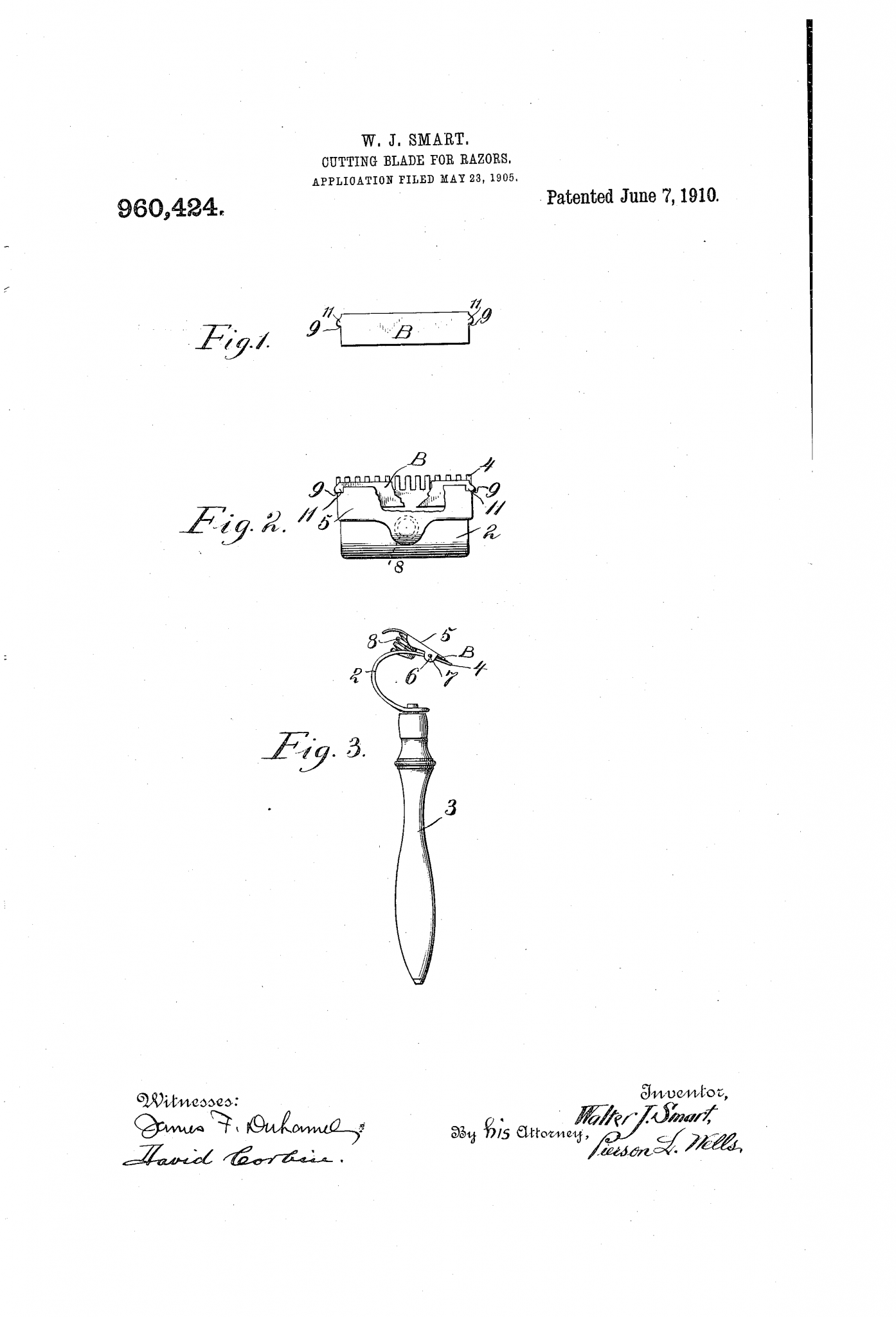 Walter J Smart and the spring loaded safety razor - Wegian ...