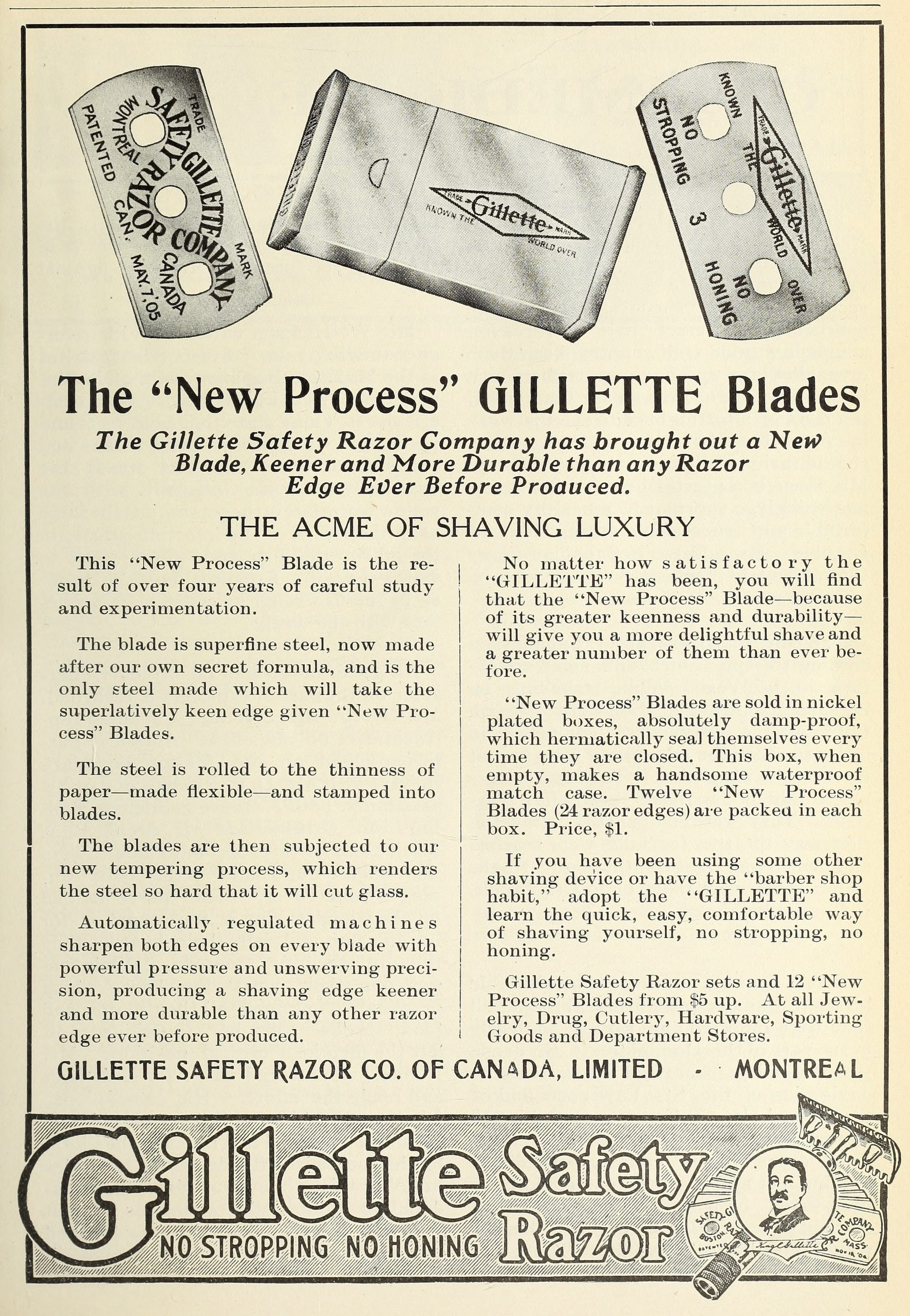 The "New Process" Gillette blades - Wegian WetshavingWegian Wetshaving