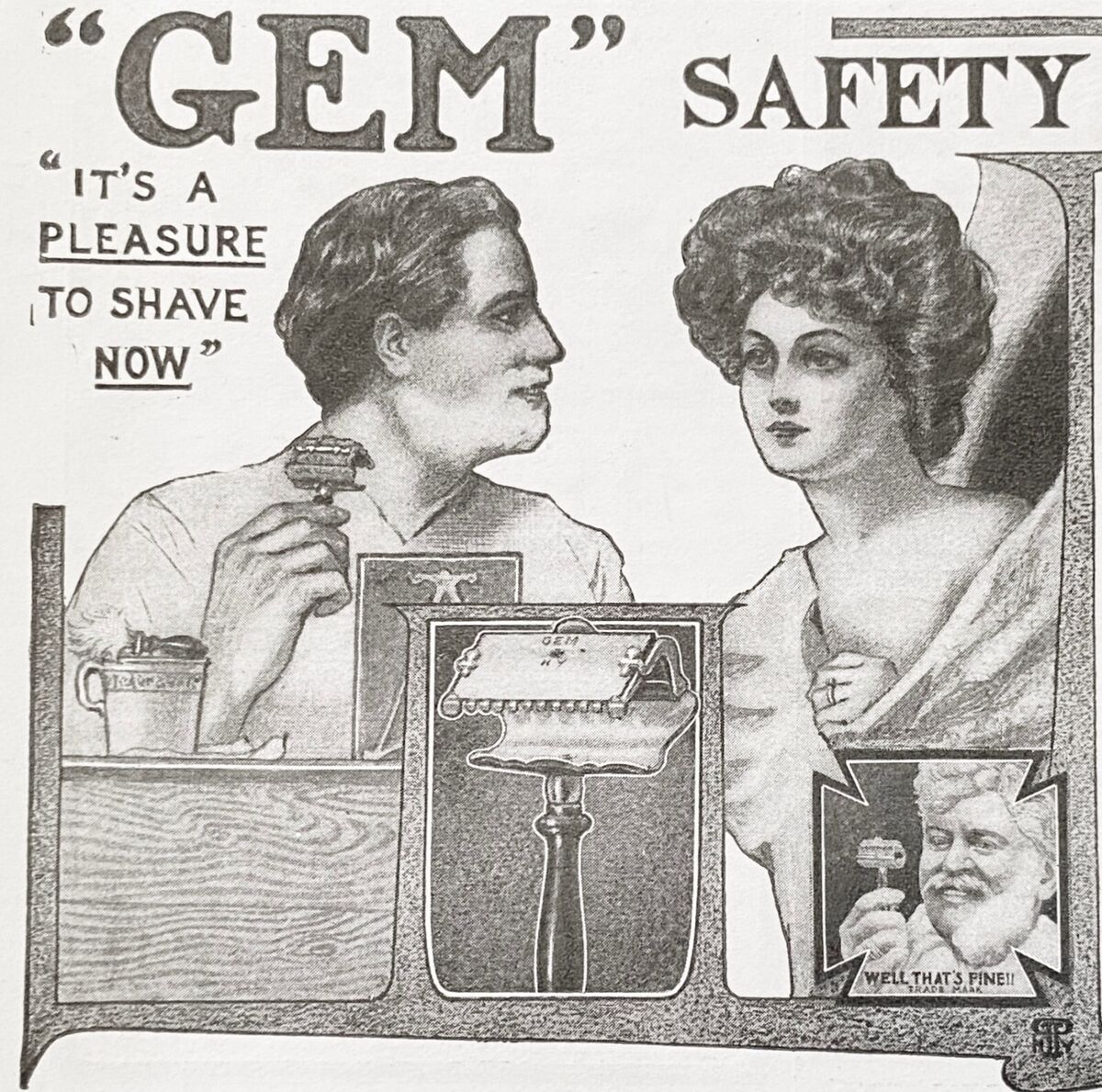 1904 GEM advertisement - Wegian WetshavingWegian Wetshaving